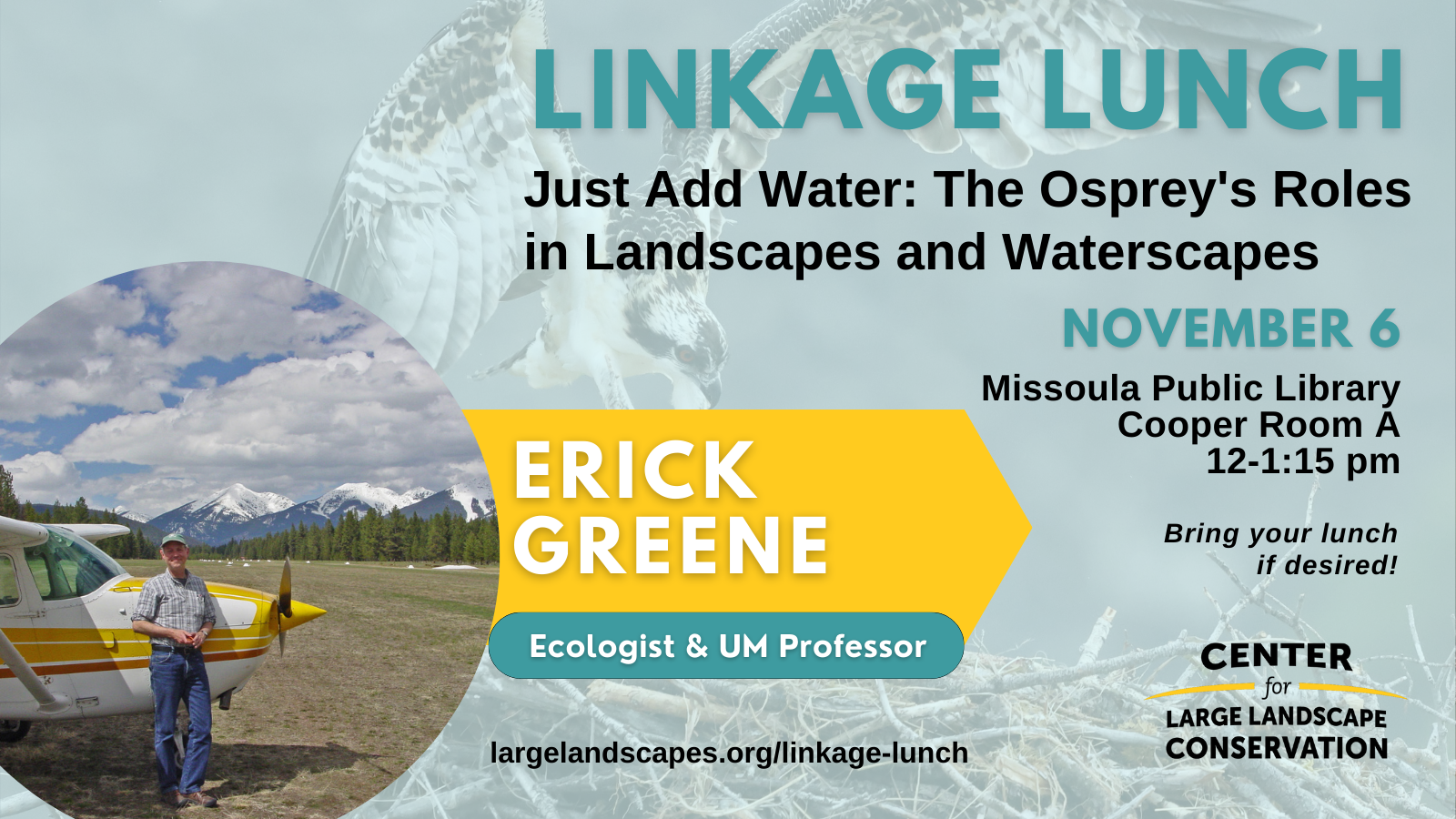 Missoula Linkage Lunch - Center for Large Landscape Conservation